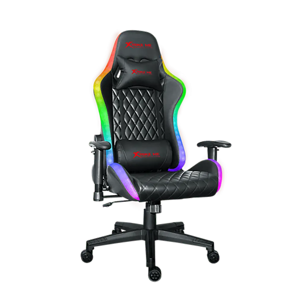 XTRIKEME Gaming stolica sa RGB osvetljenjem XTRIKE GC907 crna