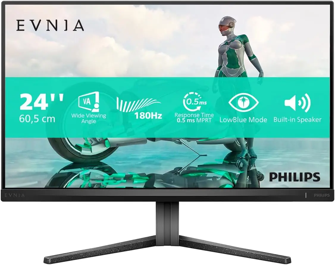 Philips gaming monitor Evnia 24M2N3200S/00 24"/FullHD/180Hz/1ms/HDMIx2/DPx1/Zvucnici/Vesa