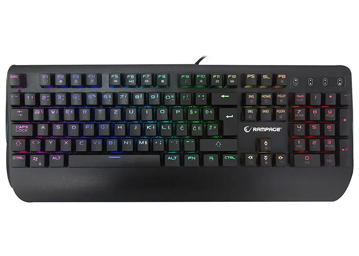 RAMPAGE Gejmerska tastaura KB-R90 Orion RGB crna