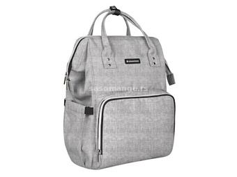 KikkaBoo Torba za mame Siena Light Grey/Silver (KKB20086)