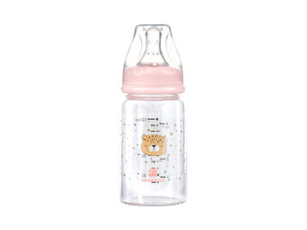 KikkaBoo Flašica staklena Savanna 120ml Pink (KKB21115)