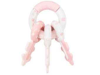 KikkaBoo Silikonska glodalica Keys ring Pink (KKB50060)