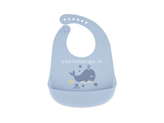 KikkaBoo Silikonska portikla Sea World Whale Blue (KKB30011)