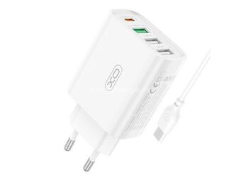 XO Brzi punjač Tip c + 3xUSB L120 + kabl