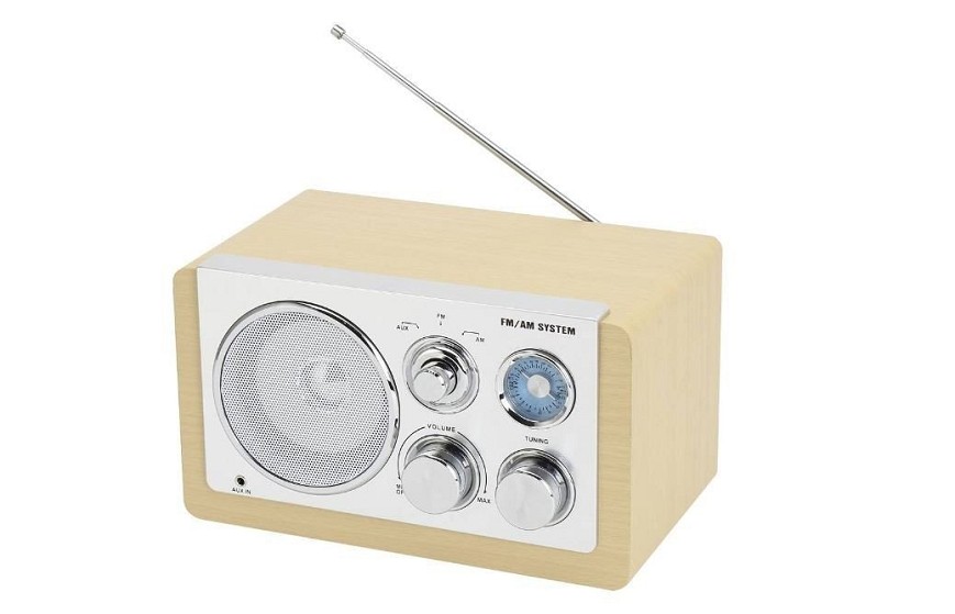 DENVER TR-63LW FM RADIO Lightwood