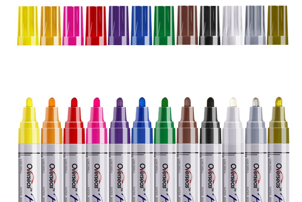 Markeri u boji PaintPens, 12 boja, za sve površine Ne propustite