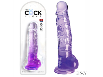 King Cock 8" Providni Dildo sa Testisima