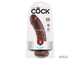 King Cock 8 Brown Dildo