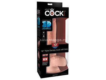 KING COCK 10" 3D With Balls