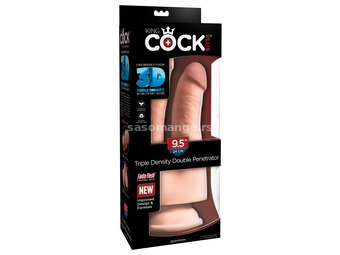 KING COCK 9,5" 3D Double Penetrator