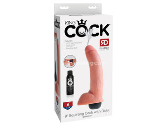 KING COCK 9" Squirting With Balls