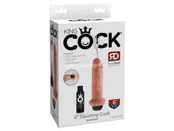 KING COCK 6" Squirting