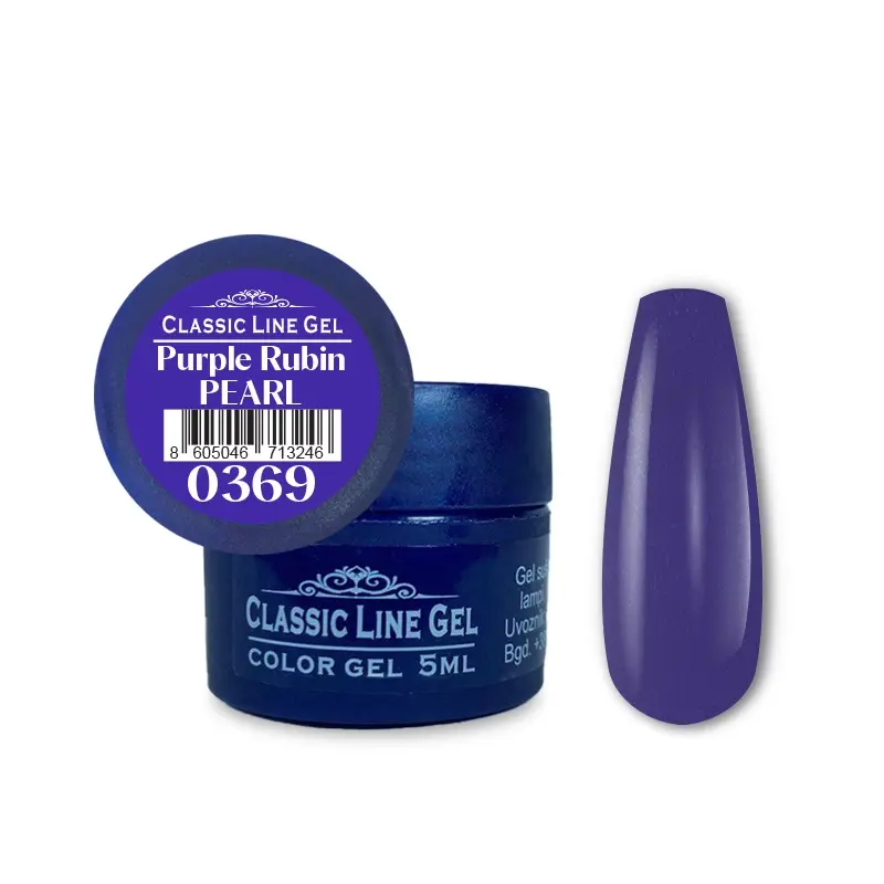 Classic Line Color gel, Purple Rubin Pearl, 5ml