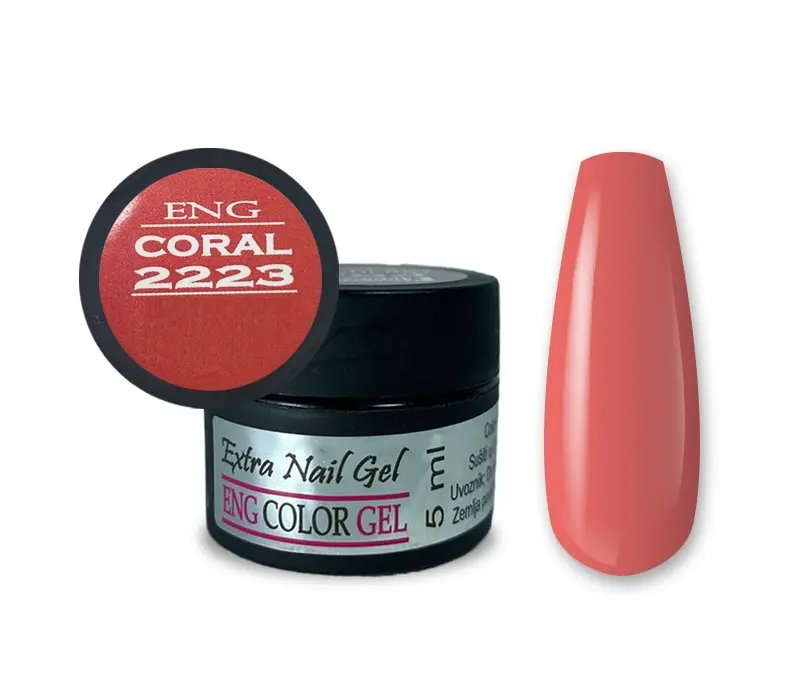 Extra Nail Gel za nokte Coral 2223, 5ml