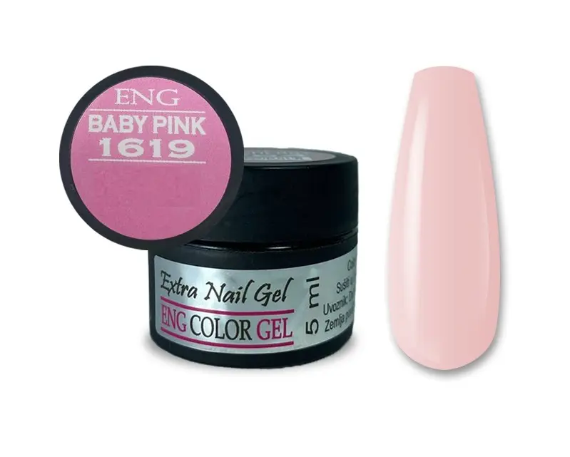 Extra Nail Gel za nokte Baby Pink 1619, 5ml