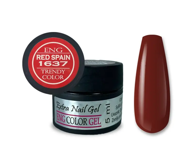 Extra Nail Gel za nokte Red Spain 1637, 5ml