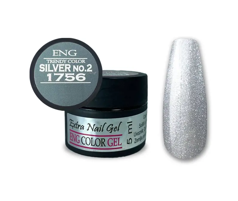 Extra Nail Gel za nokte Silver No.2 1756, 5ml