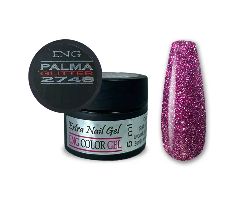 Extra Nail Gel za nokte Palma Glitter 2748, 5ml