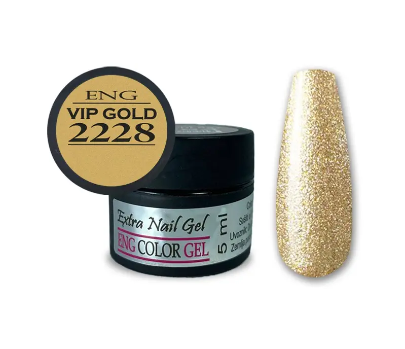 Extra Nail Gel za nokte Vip Gold 2228, 5ml