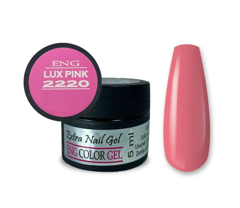 Extra Nail Gel za nokte Lux Pink 2220, 5ml