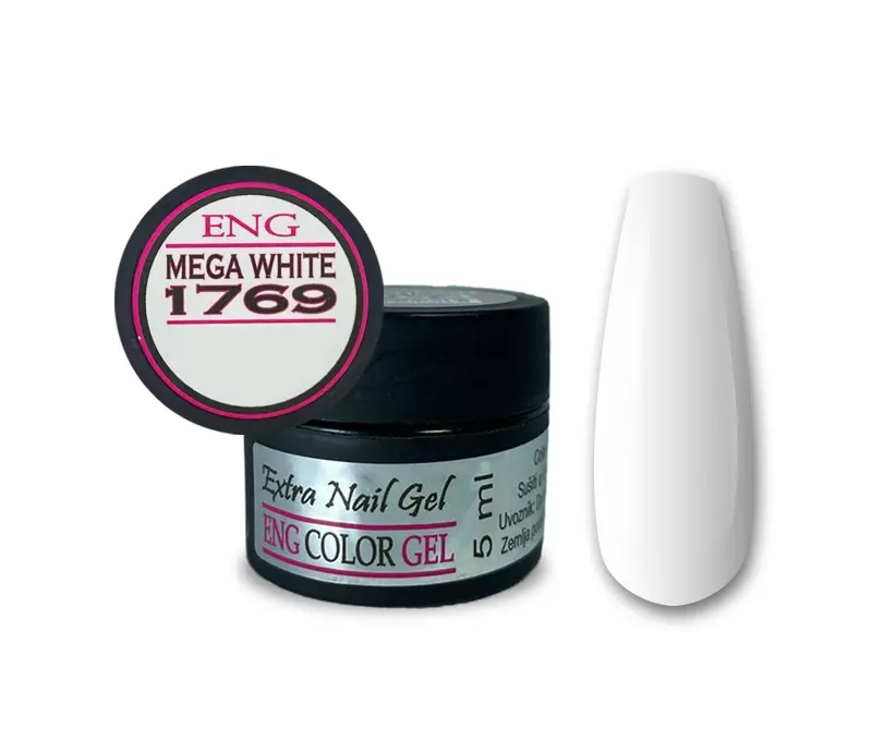 Extra Nail Gel za nokte Mega White 1769, 5ml