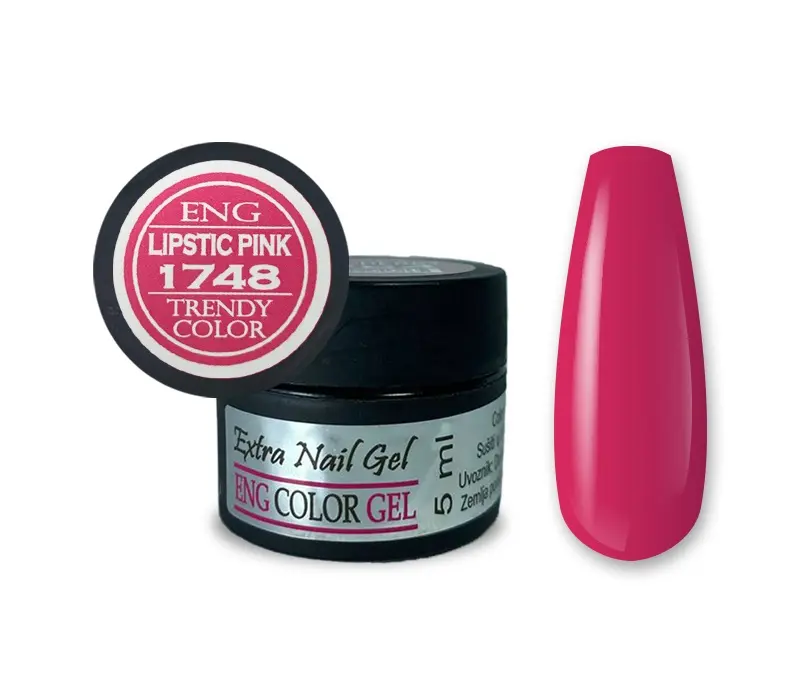 Extra Nail Gel za nokte Lipstick Pink 1748, 5ml