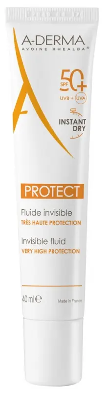 A-DERMA Nevidljivi fluid za zaštitu od sunca Protect SPF50+ 40ml