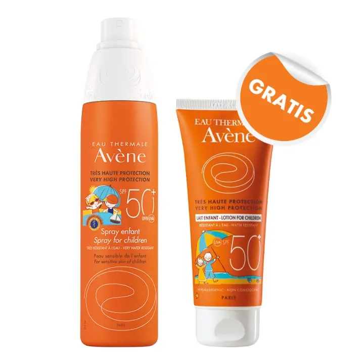 AVENE Sun dečiji sprej SPF50 + Dečije mleko SPF50, 200ml+100ml