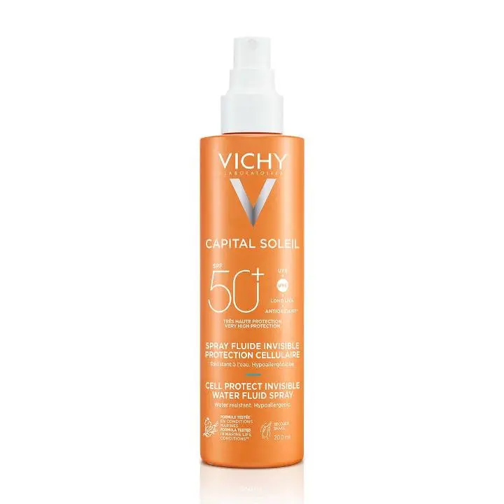 VICHY Capital soleil vodeno fluidni sprej SPF 50+, 200ml