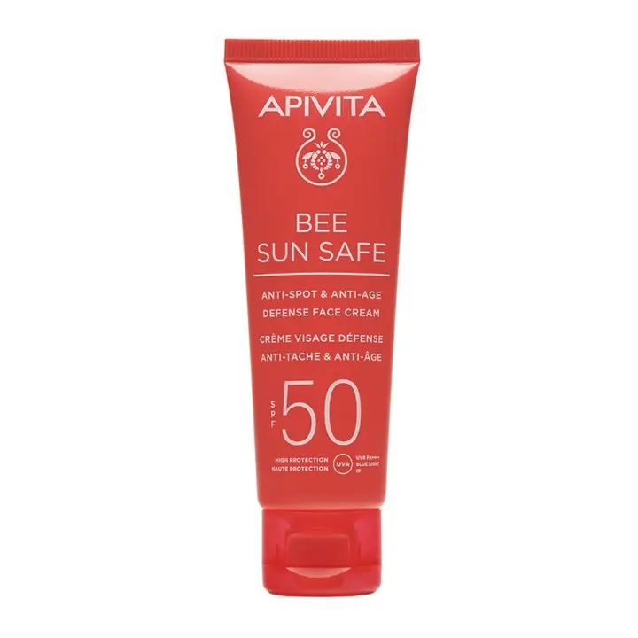 APIVITA Bee sun safe krem protiv fleka i starenja, 50ml