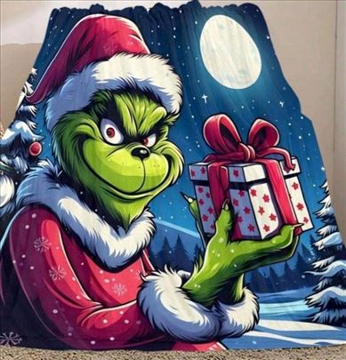 Grinč ćebe Grinch pokrivač 150x100cm