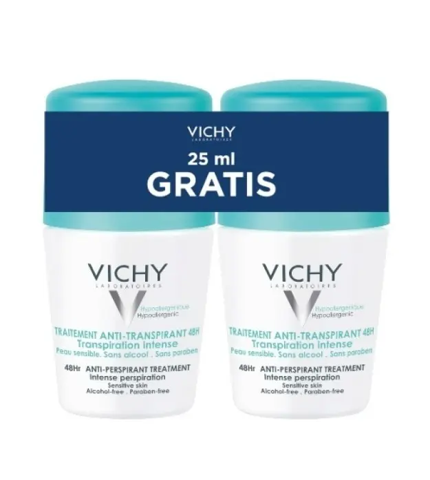 VICHY Dezodorans Roll-on za regulaciju znojenja 48h 50 ml DUO