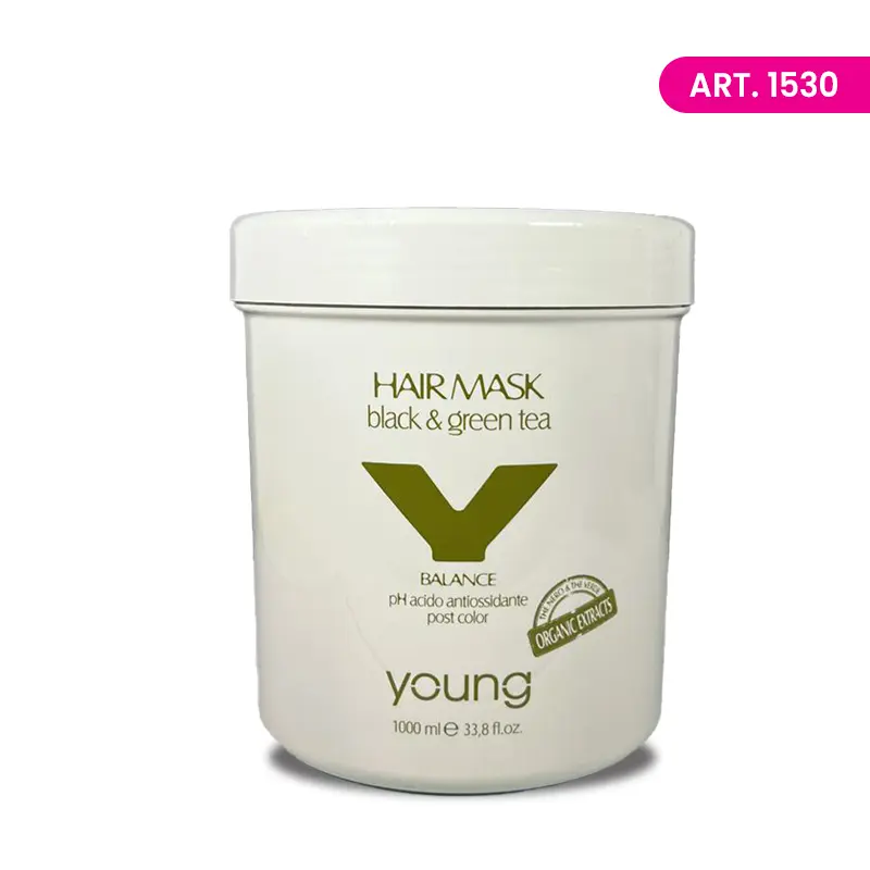 Young Maska za kosu, Balance Black and Green Tea, 1000ml