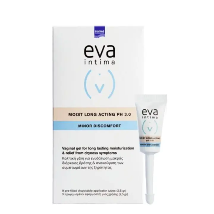 EVA INTIMA Moist long acting gel, pH3,0, 9x2,5g