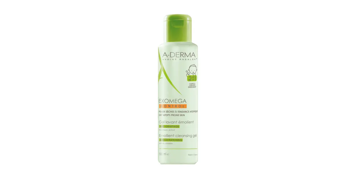 A-Derma Exomega control penušavi gel 2u1, 500ml