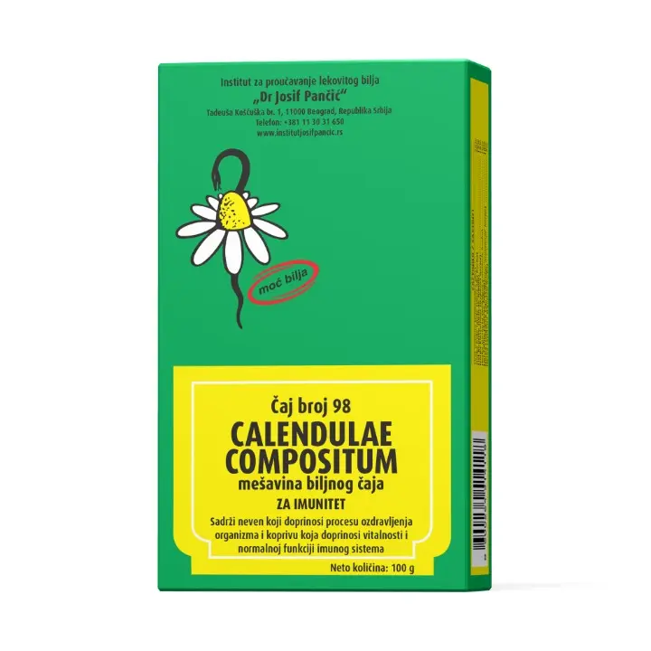 Institut Josif Pančić Čaj 98 calendulae compositum, mešavina za imunitet, 100g