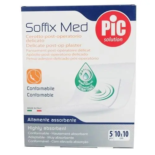 Pic Solution Soffix samolepljive komprese, 10x10cm, 5 komada