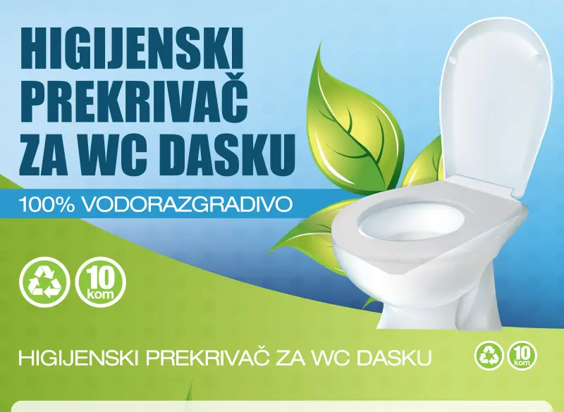 Glik Higijenski prekrivač za wc dasku, 10 komada