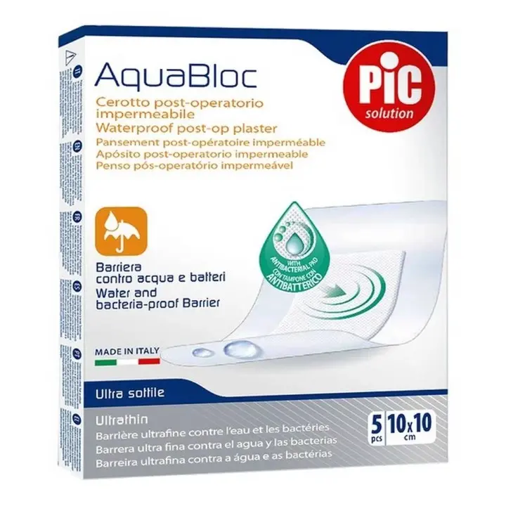 Pic Solution Aquabloc samolepljive komprese, 10x10cm, 5 komada