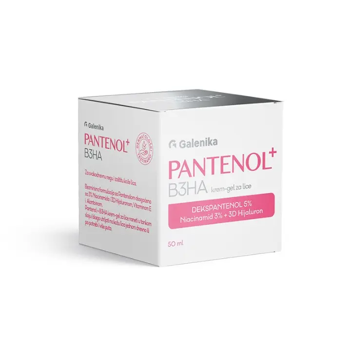 Galenika Pantenol b3ha krem gel za lice, 50ml