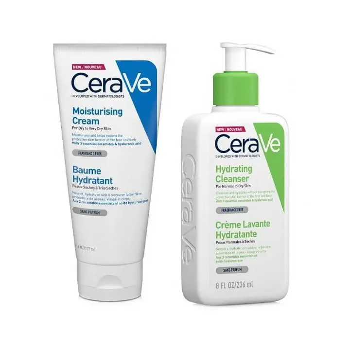 Cerave Hidrantna krema 177ml+emulzija za čišćenje 236ml