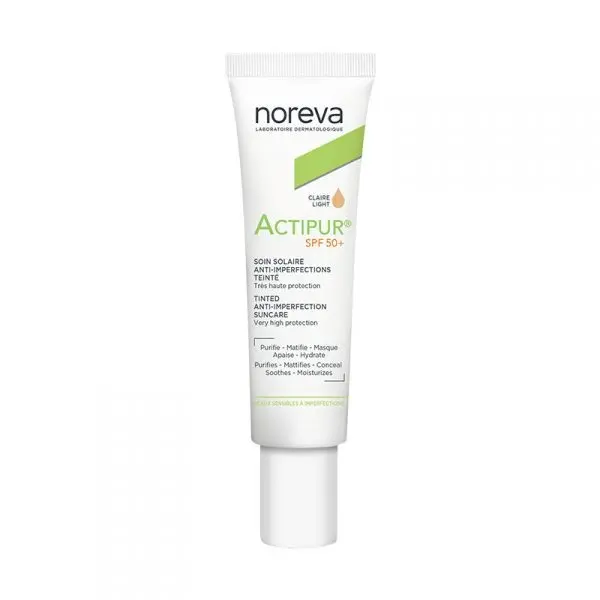 Noreva Actipur bb krema spf 50+, 30ml, Bež