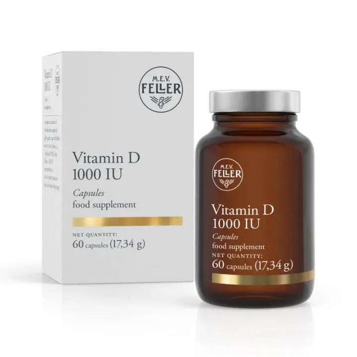 M.E.V. FELLER Vitamin D 1000iu, 60 kapsula