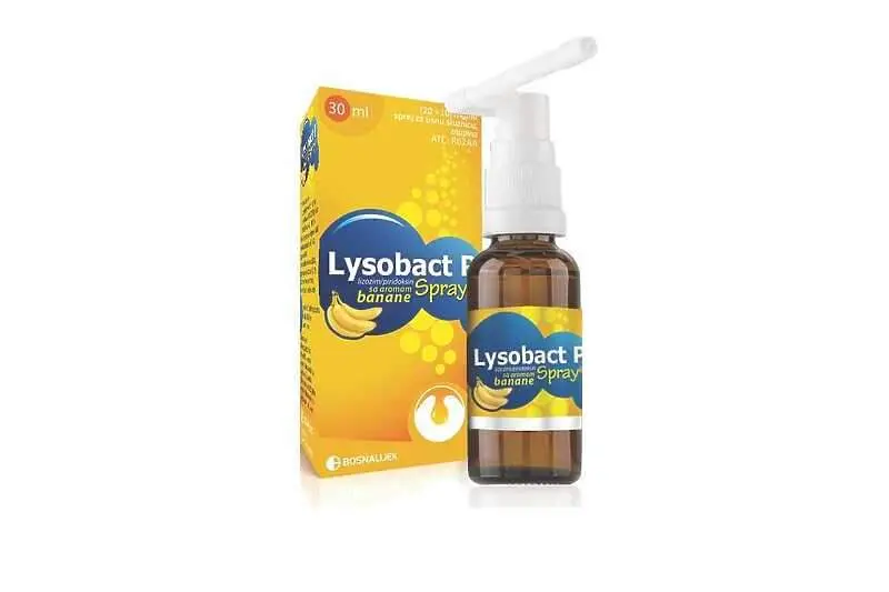 Lysobact P Sprej za grlo, Banana, 30 ml