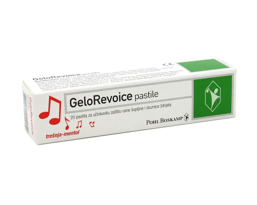 Gelorevoice Cherry mentol, 20 pastila