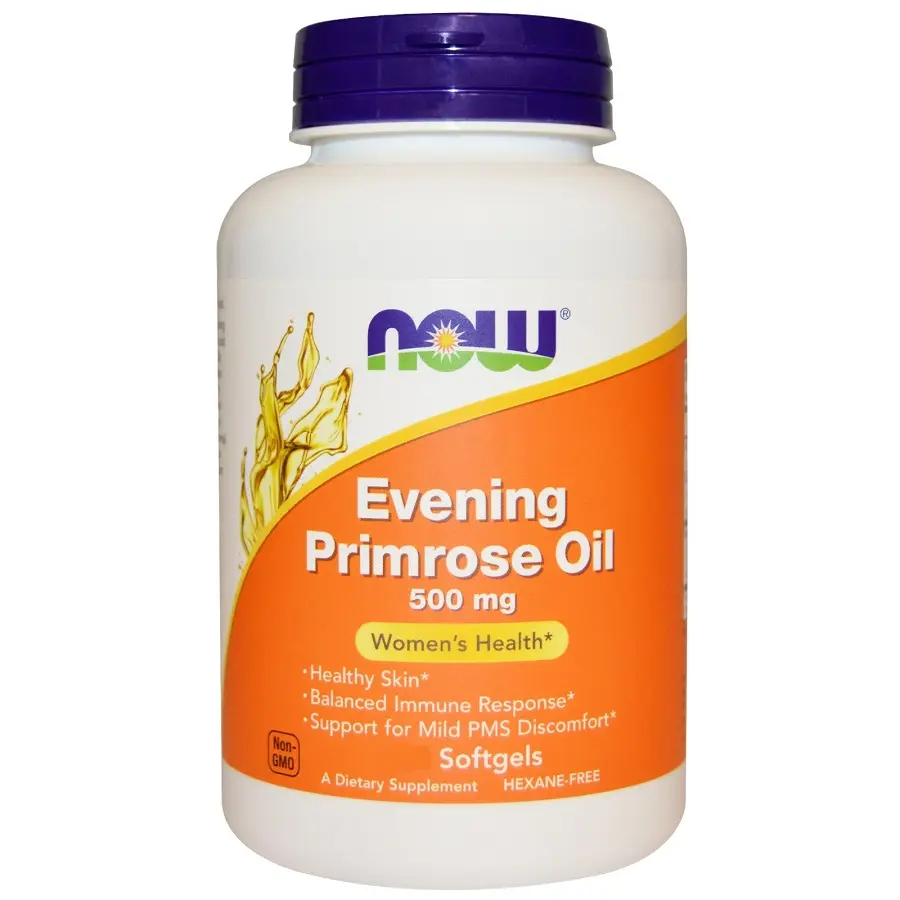 NOW Evening Primrose Oil 500mg, 100 kapsula