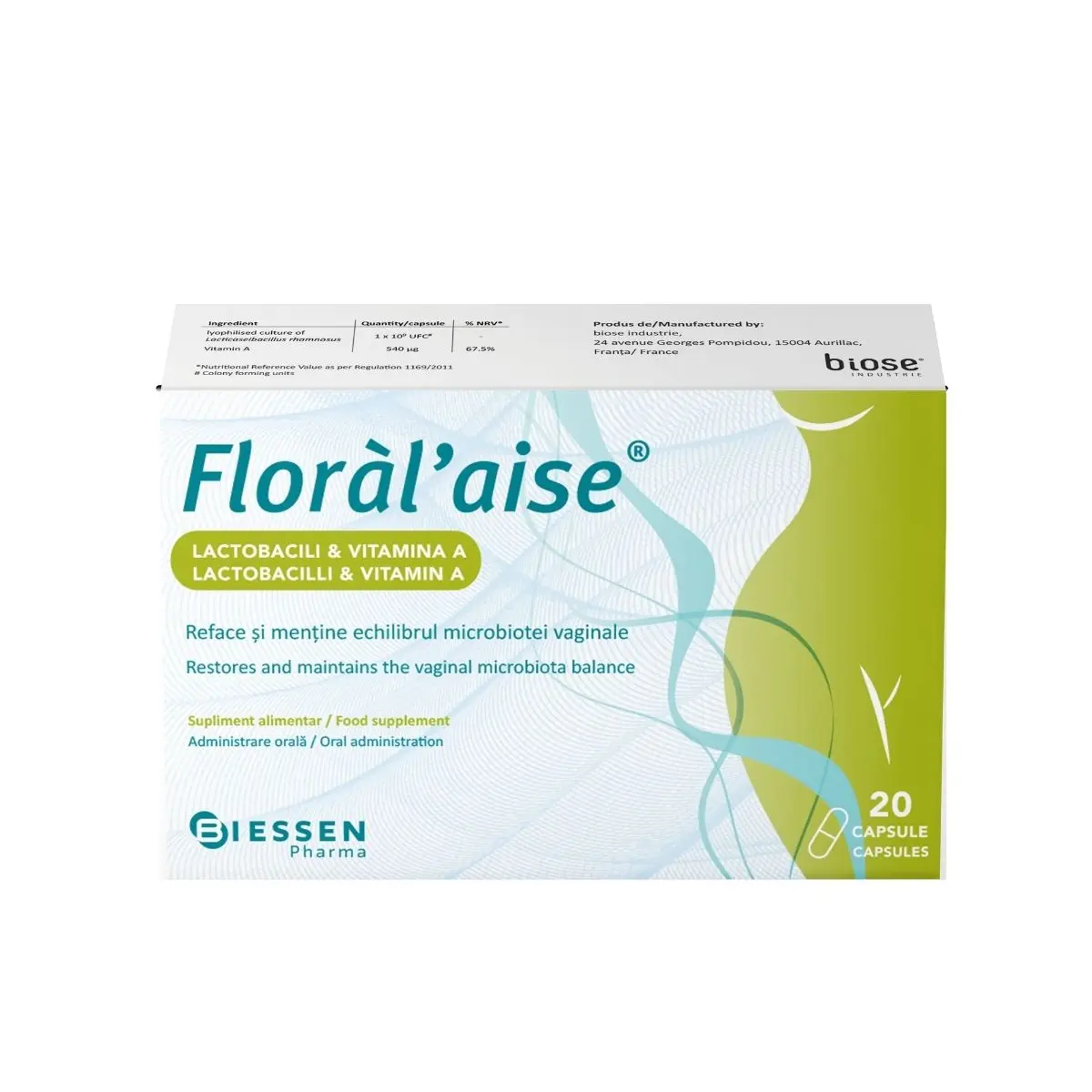 Biessen Pharma Floralaise 20 kapsula