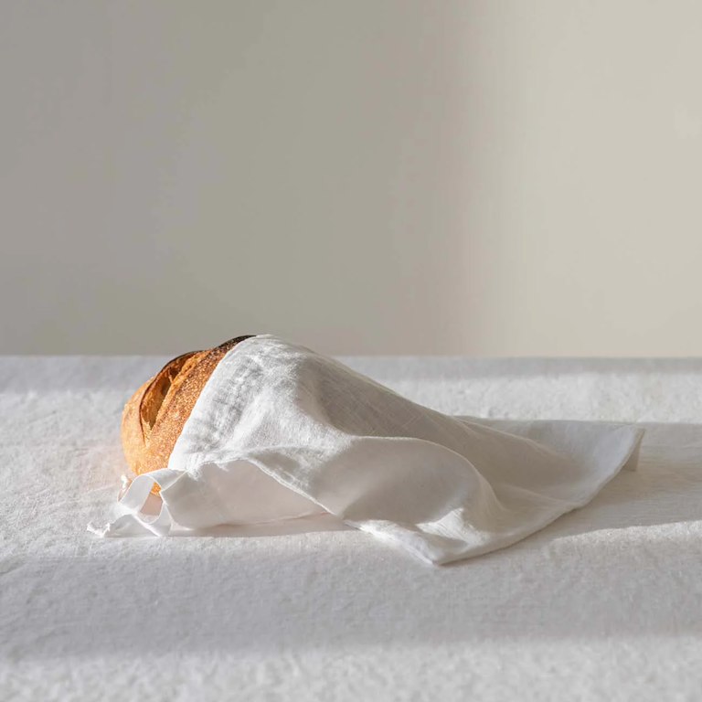 WASHED LINEN BREAD BAG