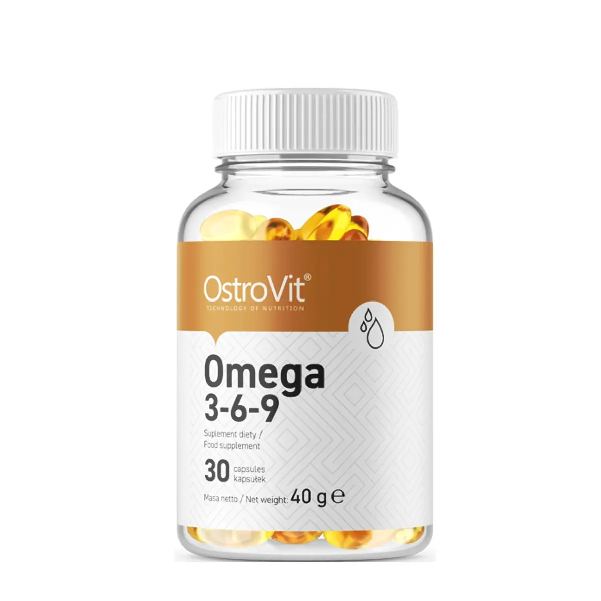 OstroVit Omega 3-6-9, 1000mg, 30 gel kapsula