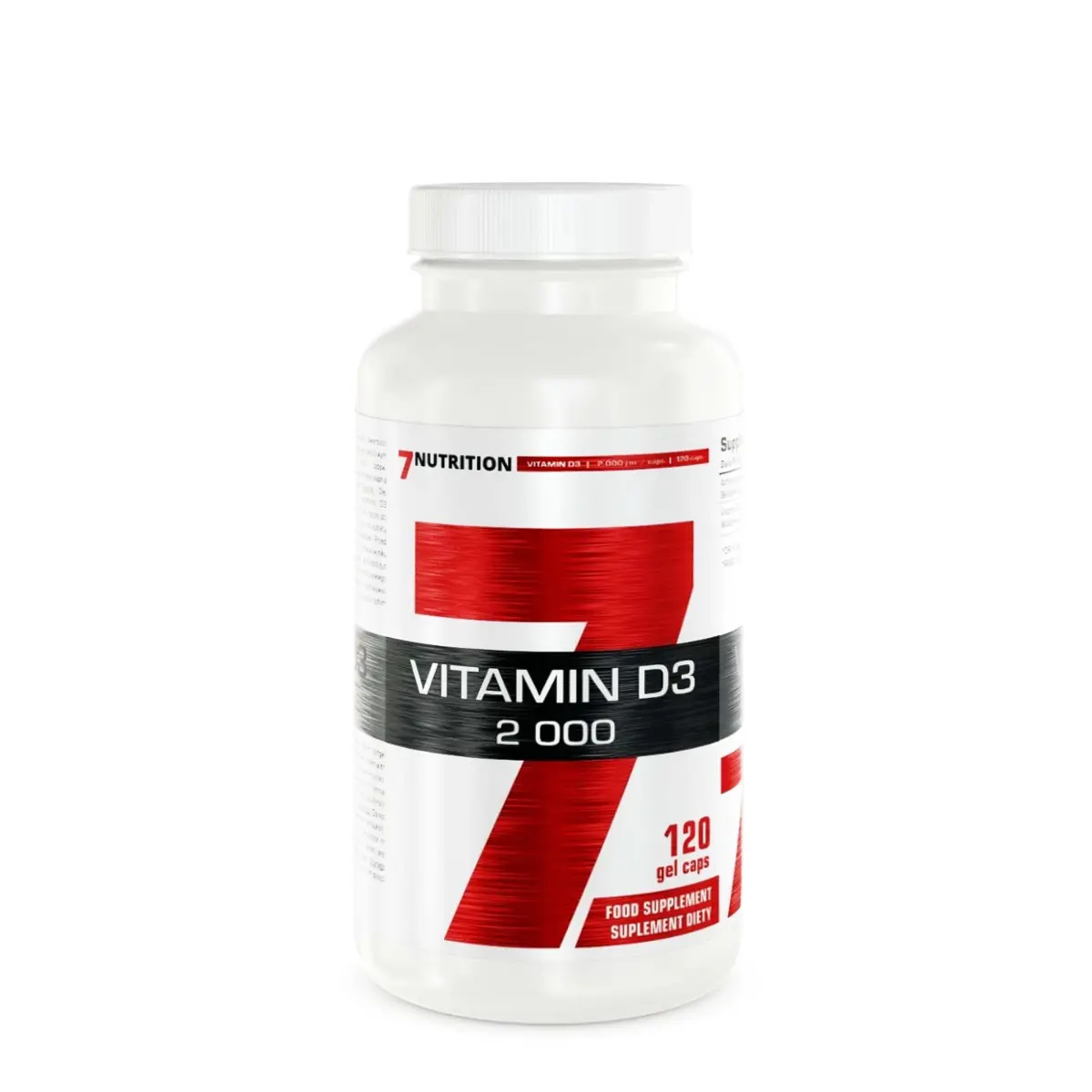 7 nutrition Vitamin D3 2000IU, 120 kapsula